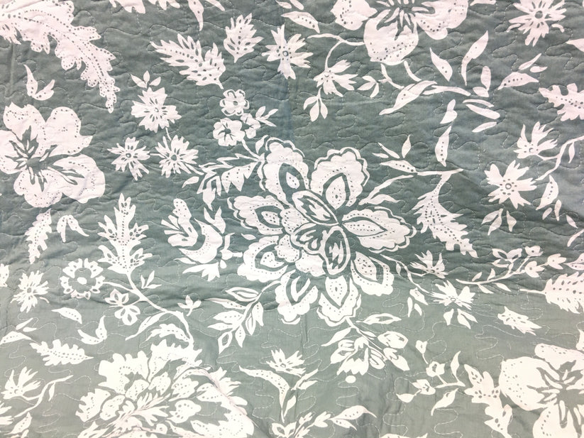 Amberley Rowland Floral Cotton 3-Piece King Reversible Quilt Bedding S ...